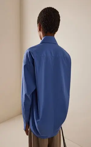 THE ANTEROS Exclusive Philo Cotton Shirt - Blue