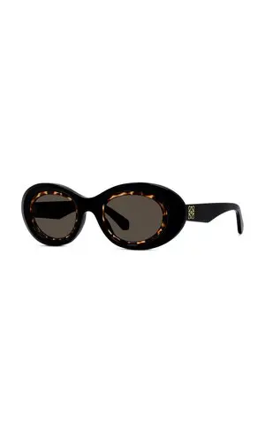 Loewe Anagram Oval-frame Acetate Sunglasses