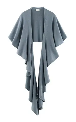 Arakii Ruffled Wool Knit Scarf