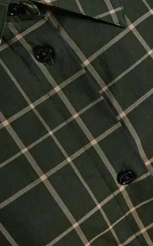 TOTEME Boxy Plaid Cotton Shirt