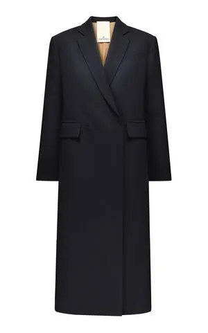 DI STAVNITSER Gentleman Wool-cashmere Coat - Navy