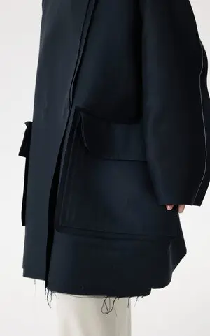 DI STAVNITSER Car Wool-silk Coat