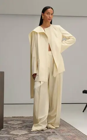 DI STAVNITSER Nera Wool-blend Pants - Ivory