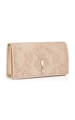 CHRISTIAN LOUBOUTIN Bettina Satin Lace Clutch