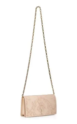 CHRISTIAN LOUBOUTIN Bettina Satin Lace Clutch