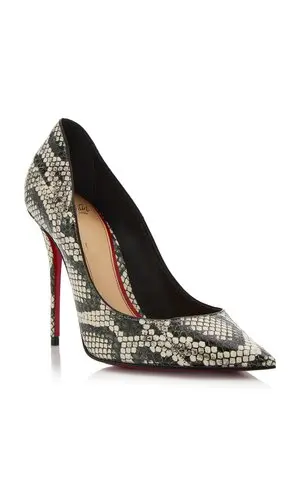 CHRISTIAN LOUBOUTIN La Pigalle 100m Leather Pumps