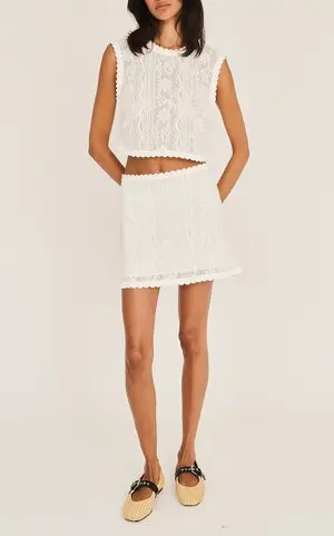 THE GARMENT Venice Cotton-blend Lace Top