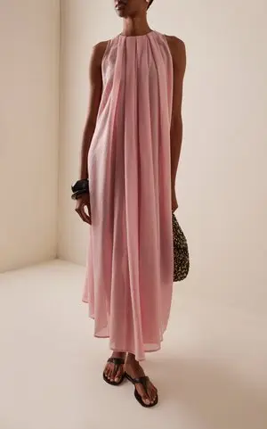 MARRAKSHI LIFE Tiered Cotton Maxi Dress