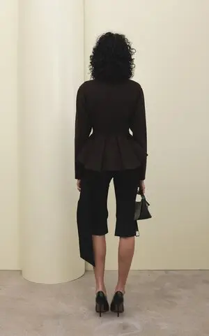 Arakii Peplum Wool-cashmere Jacket