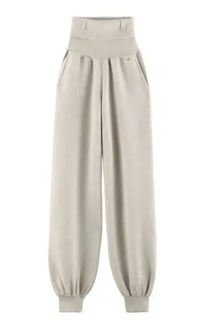 Arakii Foldover Knitted Wool Pants