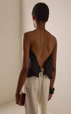 SLOAN Exclusive Sculptural Silk Top