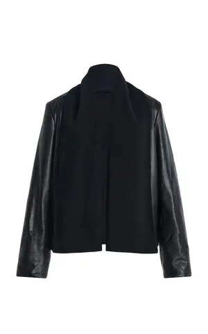 TOTEME Scarf Leather Jacket