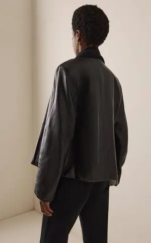 TOTEME Scarf Leather Jacket