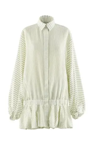 Arakii Balloon Shirt Mini Dress