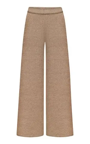 DI STAVNITSER Lora Cashmere-wool Pants - Neutral