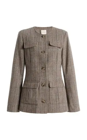 FAVORITE DAUGHTER The Spencer Wool-blend Jacket - Grey