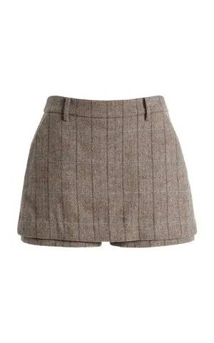 FAVORITE DAUGHTER The Spencer Wool-blend Skort