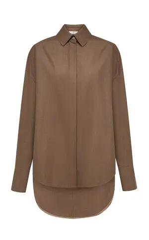DI STAVNITSER Heidi Wool Shirt - Brown