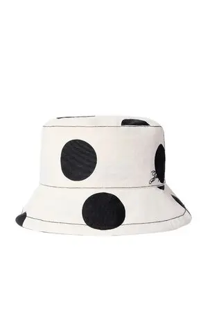 Jacquemus Polka Dot Canvas Bucket Hat
