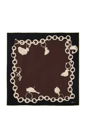 Jacquemus The Tassel Chain Silk Scarf