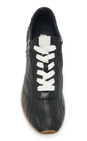 TOTEME Flex Leather Sneakers - Black