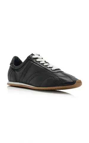 TOTEME Flex Leather Sneakers - Black