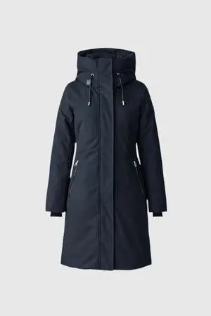 Mackage Shiloh-nf 2-in-1 Fitted Down Coat With Removable Bib - Black