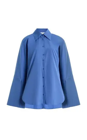 THE ANTEROS Exclusive Lief Cotton Shirt - Blue