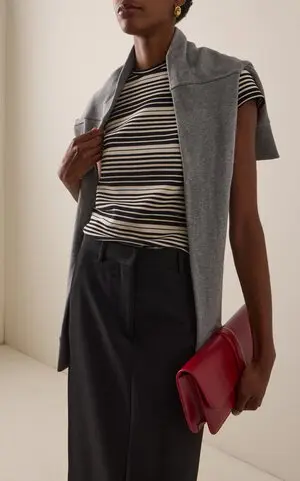 TOTEME Jersey Sleeve Scarf - Grey