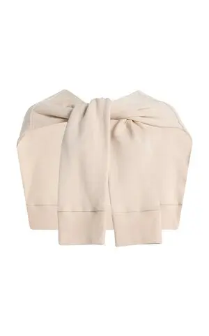 TOTEME Jersey Sleeve Scarf - White