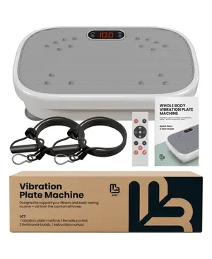 M3 Vibration Plate Exercise Machine With Resistance Bands - No Color