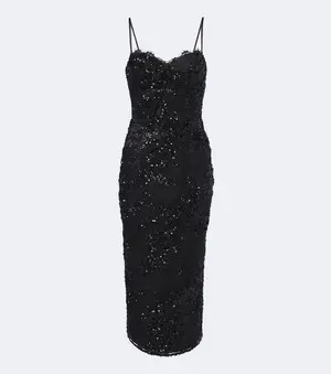 Rebecca Vallance Beau Sequined Cocktail Dress