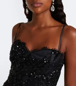 Rebecca Vallance Beau Sequined Cocktail Dress