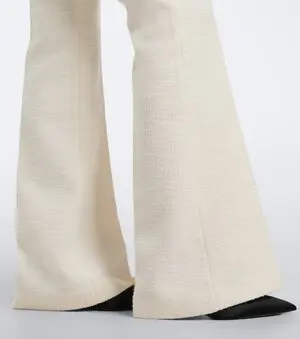 Rebecca Vallance Jacquie Tweed Flared Pants
