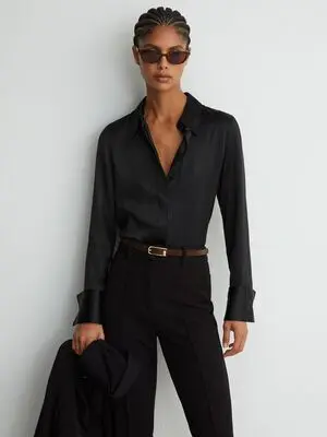 REISS Gabi Flared Suit Trousers