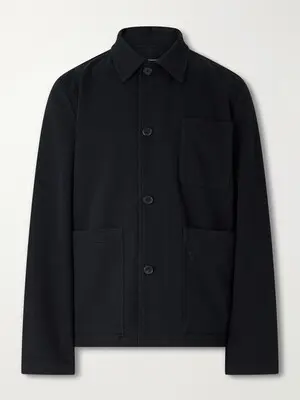 SECOND / LAYER Dubb's Cotton-twill Overshirt - Black