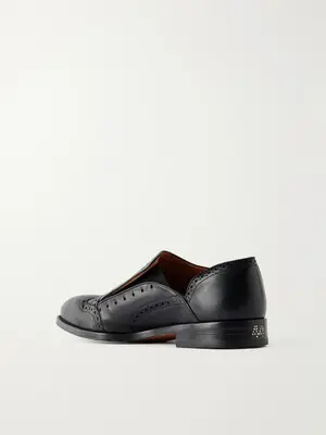 Balenciaga Weston D'orsay Leather Oxford Shoes
