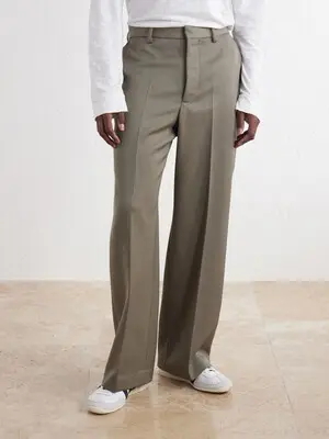 SECOND / LAYER Zooty Straight-leg Wool-twill Suit Trousers - Brown