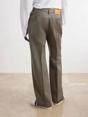SECOND / LAYER Zooty Straight-leg Wool-twill Suit Trousers - Brown