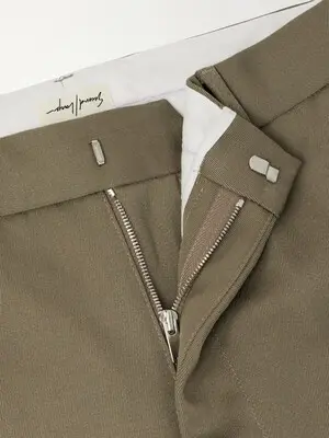 SECOND / LAYER Zooty Straight-leg Wool-twill Suit Trousers - Brown