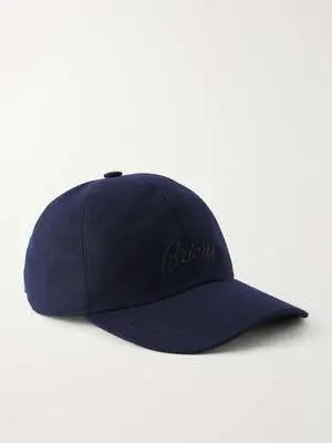 Brioni Logo-embroidered Cashmere-blend Baseball Cap
