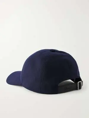 Brioni Logo-embroidered Cashmere-blend Baseball Cap