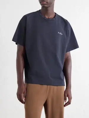 SECOND / LAYER Printed Cotton-jersey T-shirt