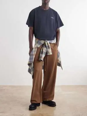 SECOND / LAYER Printed Cotton-jersey T-shirt