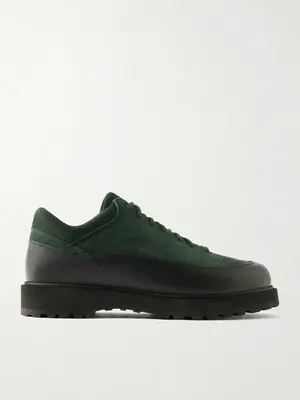 Diemme Cornaro Gala Leather-trimmed Suede Hiking Boots - Green