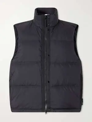 Stone Island Matt Quilted Ripstop Down Gilet - Black