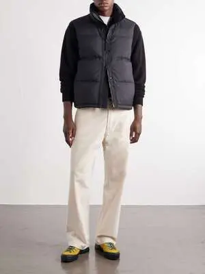 Stone Island Matt Quilted Ripstop Down Gilet - Black