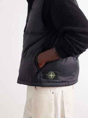 Stone Island Matt Quilted Ripstop Down Gilet - Black