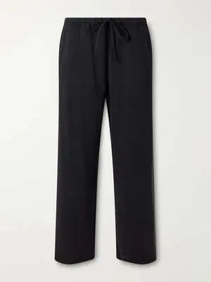 SECOND / LAYER Team Straight-leg Drawstring Lyocell-twill Trousers