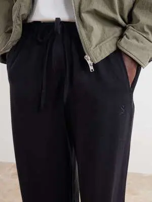 SECOND / LAYER Team Straight-leg Drawstring Lyocell-twill Trousers